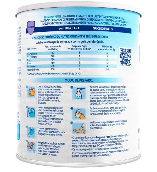 Pregomin Pepti Lata 400g em Juiz de Fora - Alugclin (32) 3215-4003